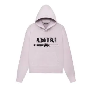 Amiri Ma Bar Appliqué Hoodie - Pink