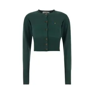 VIVIENNE WESTWOOD Bea Cropped Cardigan 'woodland - Brown