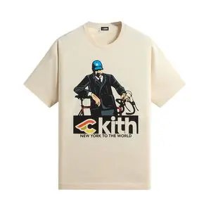 Kith For Cinelli Italo Lupi Tee 'sandrift - Cream