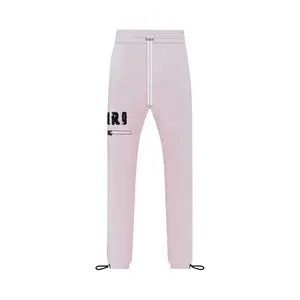 Amiri Ma Bar Applique Sweatpant /pink - Silver