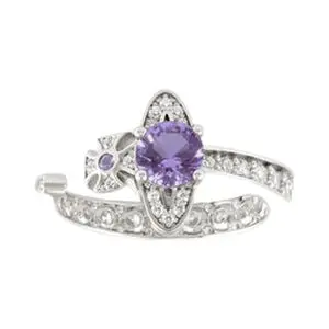 VIVIENNE WESTWOOD Maitena Ring 'platinum/lavender/white - Silver