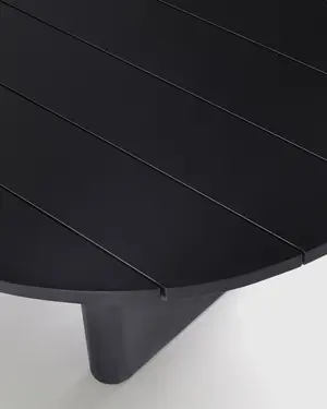 Quince Curved Powder-coated Aluminum Outdoor Coffee Table