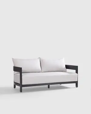Quince Curved Powder-coated Aluminum Outdoor Sofa