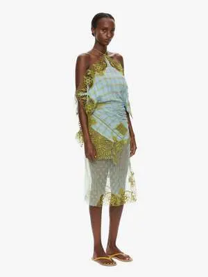 Christopher Esber Embroidered Handkerchief Envelope Dress