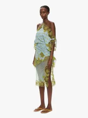 Christopher Esber Embroidered Handkerchief Envelope Dress