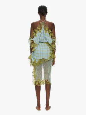 Christopher Esber Embroidered Handkerchief Envelope Dress