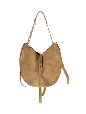 MINOBOSSI Suede Slouchy Shoulder Bag With Adjustable Strap