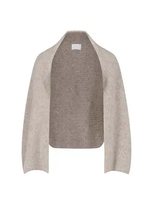 PAMPA THE BRAND Open-front Knit Bolero Cardigan