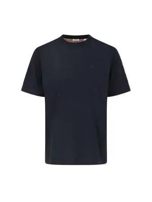 Burberry Cotton T-shirt With Logo Detail - Black