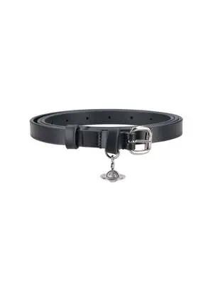 VIVIENNE WESTWOOD Leather Belt With Orb Charm