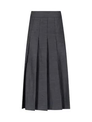 RÓHE Pleated Midi Skirt