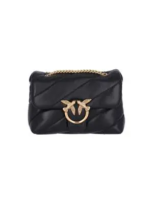 Pinko Mini Quilted Shoulder Bag With Chain Strap
