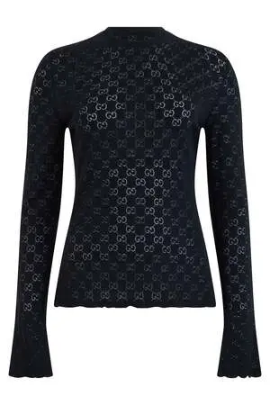 Gucci Long Sleeve T-shirt With Monogram