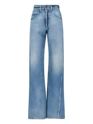 MAISON MARGIELA High-waist Wide-leg Jeans - Blue