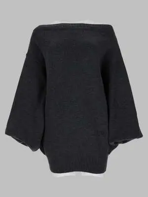 MAISON MARGIELA Off-shoulder Oversized Knit Sweater