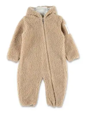 Moncler Teddy Hooded Coverall - Beige