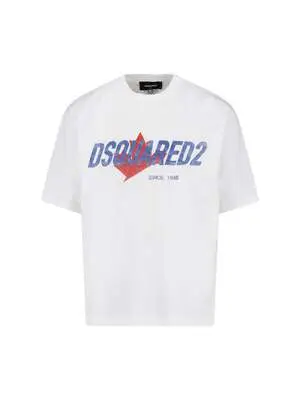 Dsquared2 Graphic Cotton T-shirt