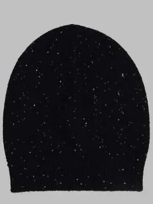 Fabiana Filippi Sequin Embellished Knit Beanie