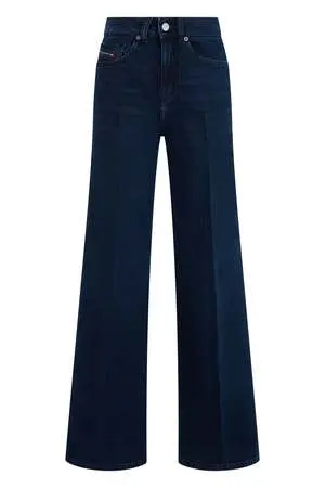 DIESEL® Denim Cotton Wide-leg Jeans For