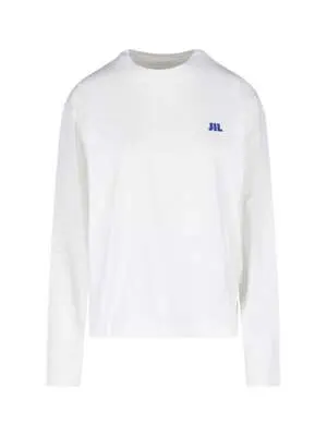 JIL SANDER Long-sleeve Logo T-shirt - White
