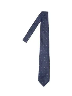 TOM FORD Polka Dot Silk Necktie - Blue
