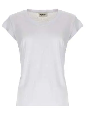 MARANT ETOILE Linen Short Sleeve T-shirt