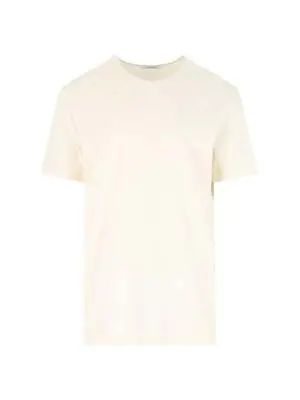 LEMAIRE Short-sleeve Crewneck T-shirt - Cream