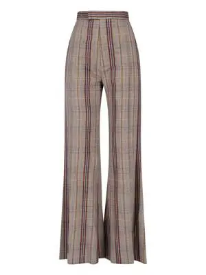 VIVIENNE WESTWOOD Plaid Wide-leg Trousers