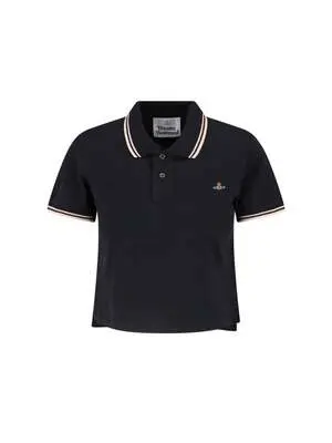 VIVIENNE WESTWOOD Embroidered Cotton Polo Shirt