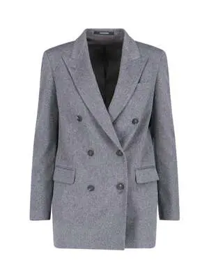 Tagliatore Double-breasted Tailored Blazer - Grey