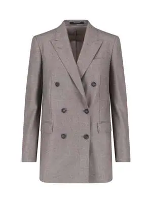 Tagliatore Double-breasted Tailored Blazer - Grey