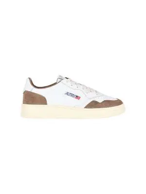 AUTRY Low-top Leather And Suede Sneakers - White