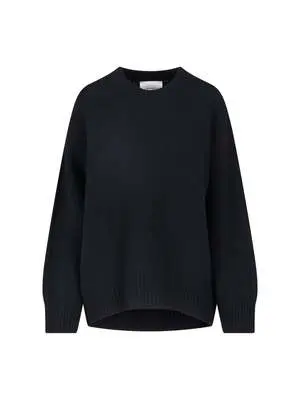 LISA YANG Oversized Knit Crewneck Sweater
