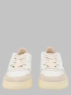 AUTRY AUTRY Low-Top Leather Sneakers With Perforated Detailing Multicolour
