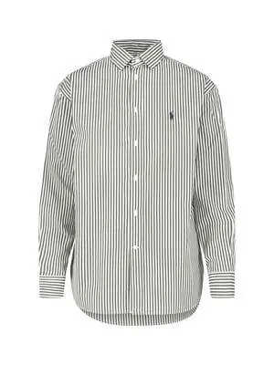 Polo Ralph Lauren Polo Ralph Lauren Women's Striped Button-Down Shirt Green