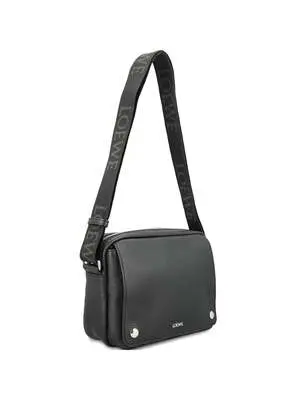 Loewe Loewe Pebble Messenger Medium Shoulder Bag For Men Black