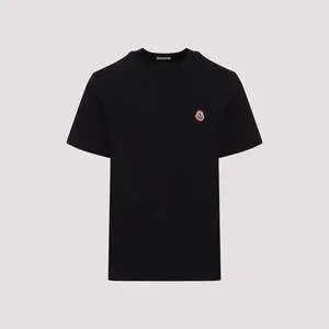 Moncler Cotton Crewneck T-shirt With Logo Patch