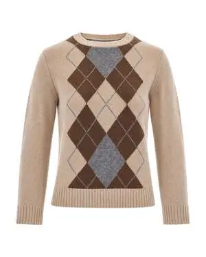 Max Mara Argyle Crewneck Sweater