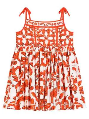 Dolce & Gabbana Printed Tie-strap Dress