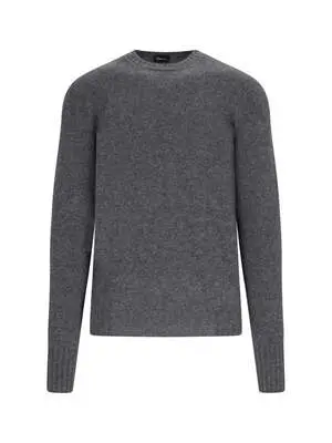 DRUMOHR Crewneck Wool Sweater - Grey