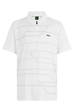 BOSS High-quality Cotton Polo Shirt With Zip