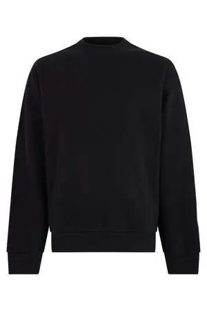 BOSS Cotton Crew Neck Sweatshirt - Black
