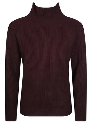 DONDUP Regular-fit Ribbed Turtleneck Jumper