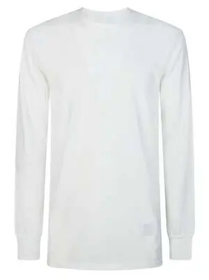 Rick Owens Long Sleeve Level T-shirt - Bianco