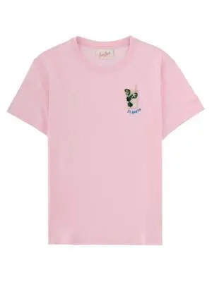 MC2 SAINT BARTH Graphic Cotton T-shirt - Pink