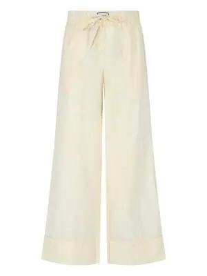 ENTIRE STUDIOS Drawstring Wide-leg Pants - Cream