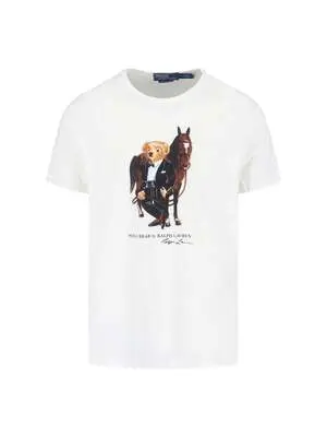 Polo Ralph Lauren Polo Bear Graphic Crewneck T-shirt - White