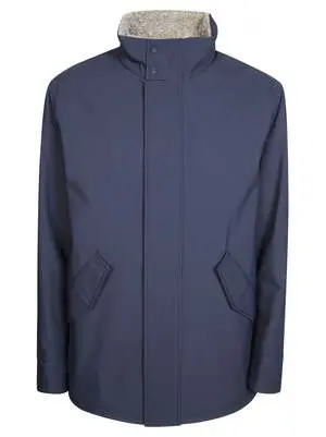 Herno Parka Jacket With Stand Collar