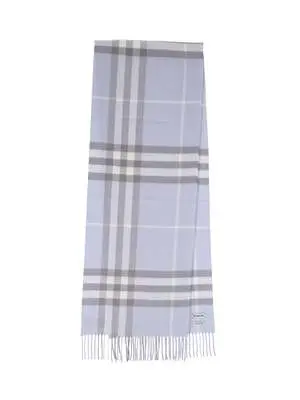 Burberry Fringe-trim Checked Scarf