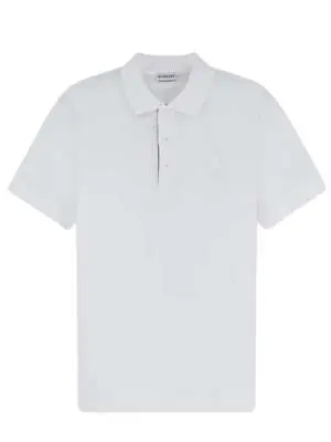 Burberry Short Sleeve Polo Shirt - White